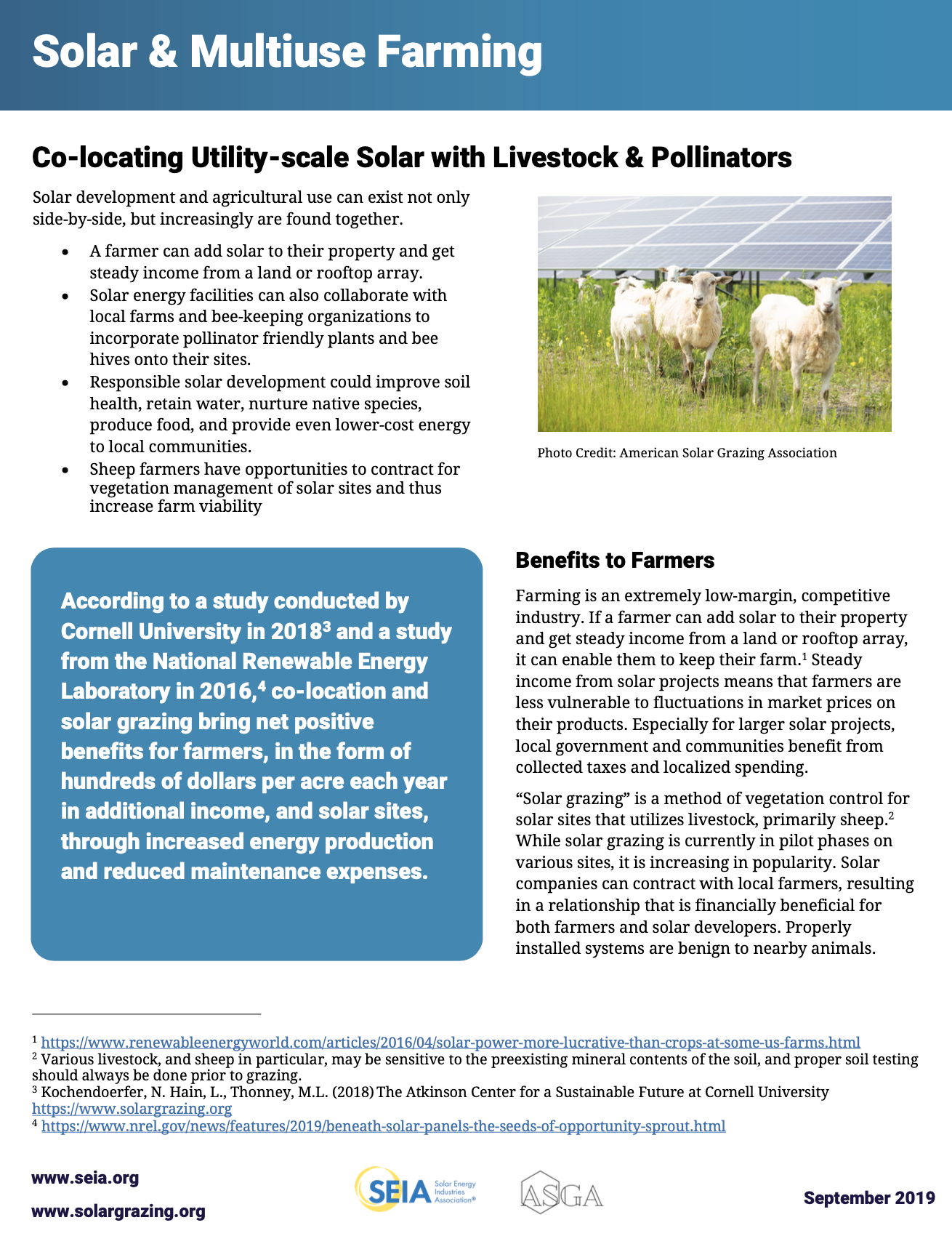 Fact Sheets - American Solar Grazing Association