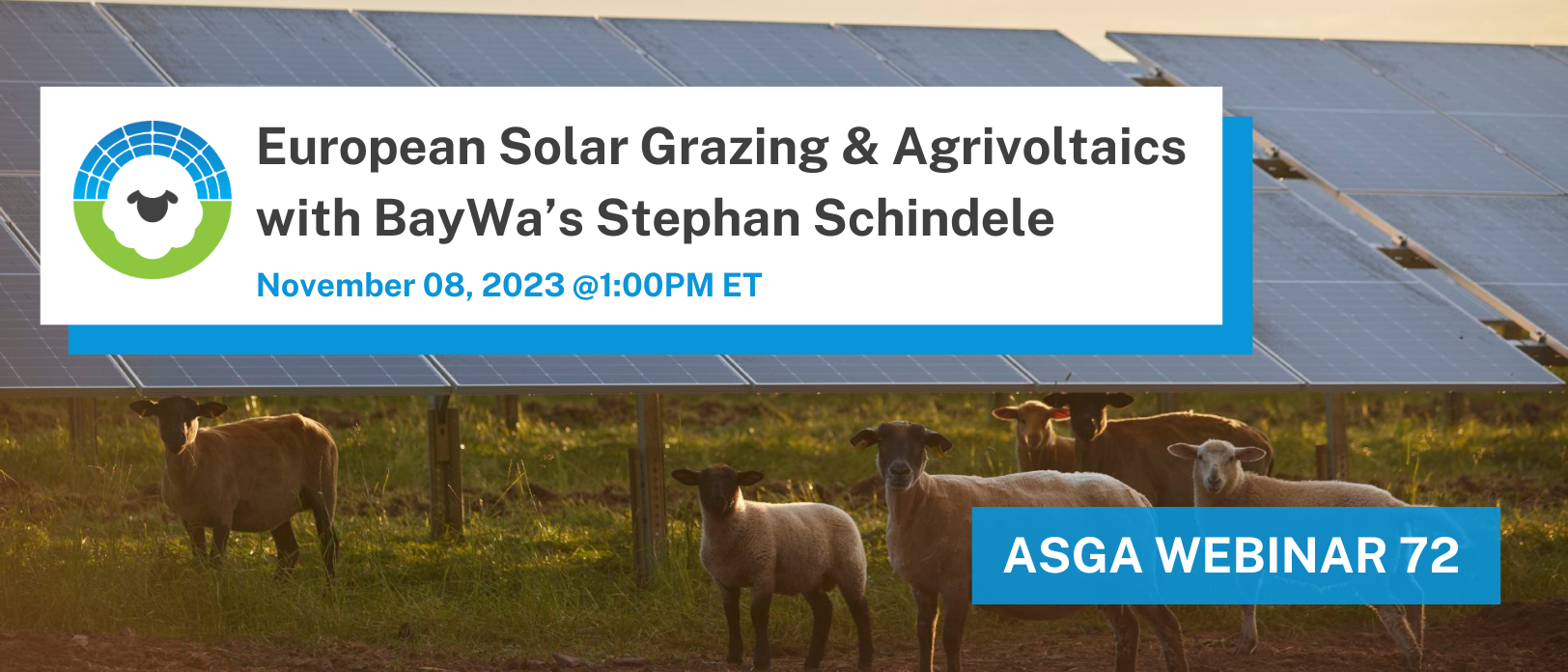 ASGA Call 72: European Solar Grazing and Agrivoltaics with BayWa r.e ...