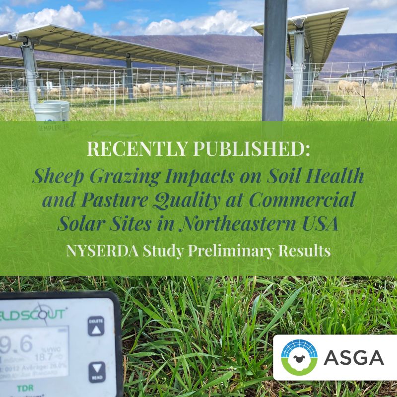 Recent Features on ASGA Research - American Solar Grazing Association